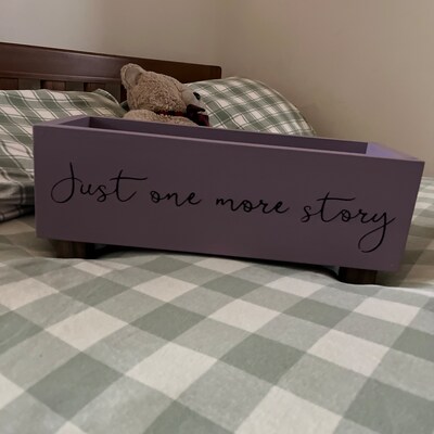 Personalized Children's Library Box, Baby Book Box, Book Storage ...