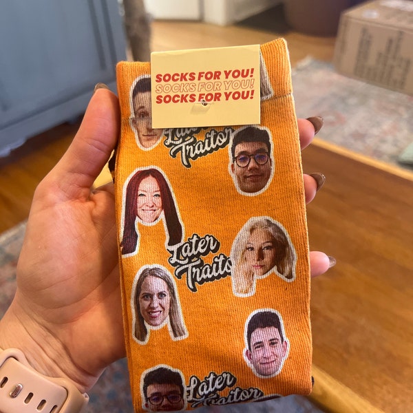 Custom Face Farewell Socks: Funny Coworker Leaving Gift - Etsy