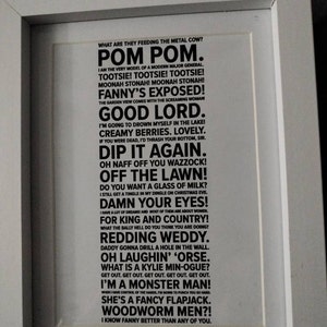 Phoenix Nights Quotes A5, A4, A3 Poster or Print - Etsy UK