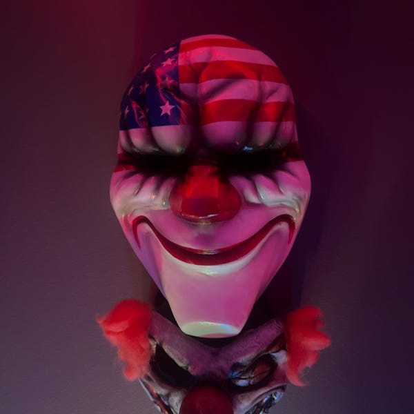 Dallas Mask From Payday2 Replica, Clown Mask, for Gamer and Cosplay ...