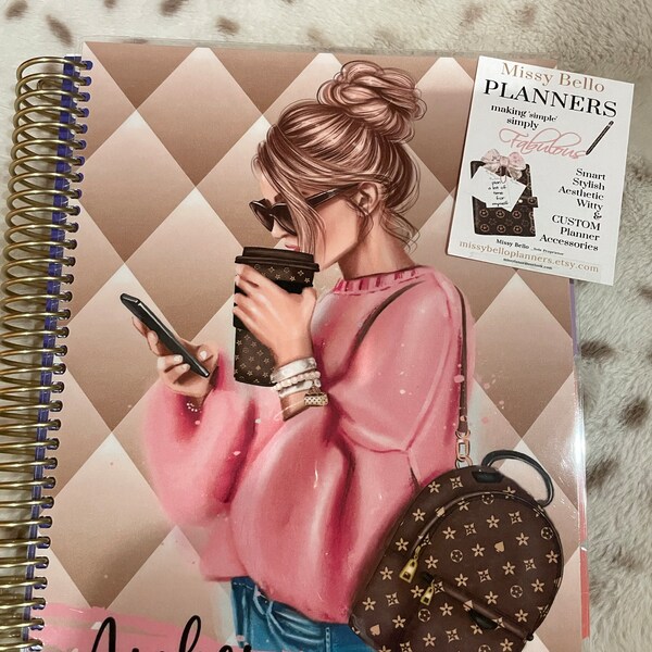 Fashion Style Girl Agenda Insert Dashboard or Cover Set for Your ...