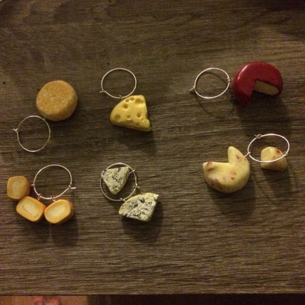 Breads From Around the World Polymer Clay Wine Charms. Set of 5 Bread ...