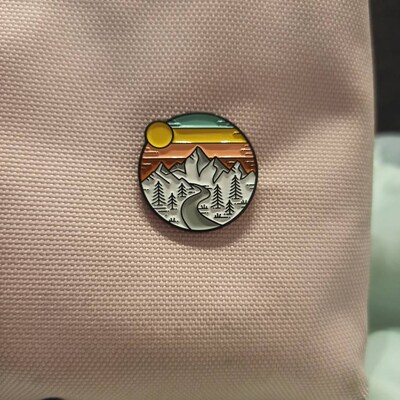 Wave Enamel Pin Badge, Designed by Cold up North - Etsy