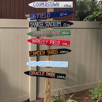 Baseball Stadium Reclaimed Wood Signs - Etsy
