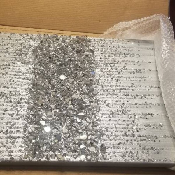 Silver Texture Painting, Abstract Painting, Metallic Painting, Silver ...