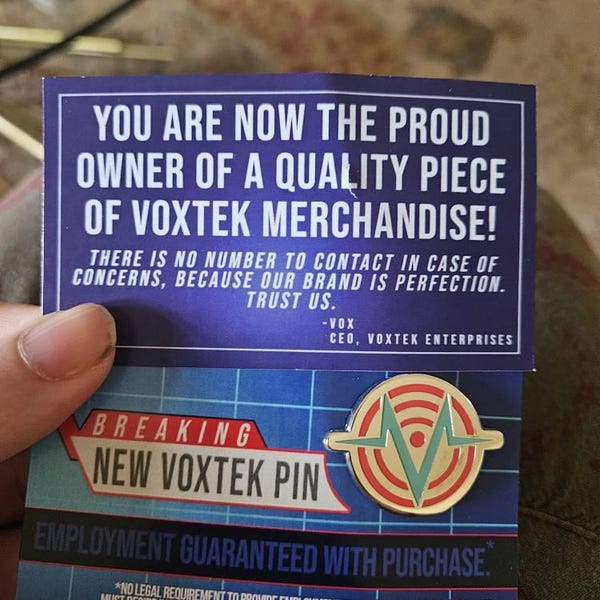 Original Voxtek Logo Hazbin Hotel Inspired Hard Enamel Pin - Etsy