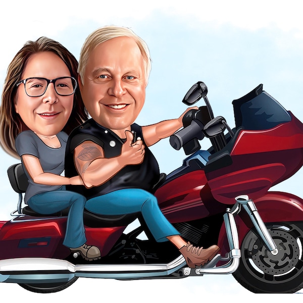Personalized Retirement Cartoon Portrait, Custom Retirement Caricature ...