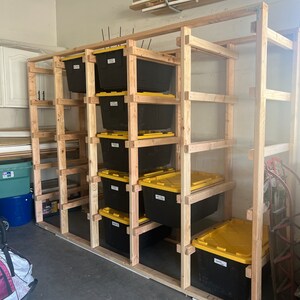 NEW DIY Storage System Plans Using 20 HDX 27 Gallon Totes - Etsy