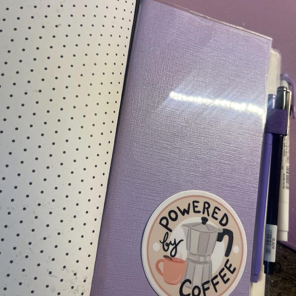 Books and Your Favorite Drink Planner Magnet | Gold Plated Finish ...