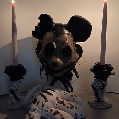 Dead Mouse Masque Mickey Horror Art Skin Face Serial Killer Mouse Gore ...