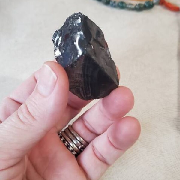 Authentic Shungite Rock - Round Big Size Pendant - 1.8 Inches / 5cm ...