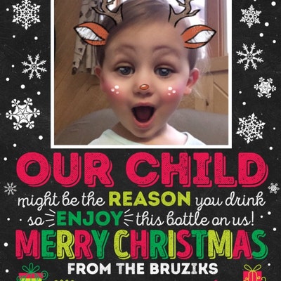 Christmas Teacher Wine Label Printable Christmas Teacher Gifts ...