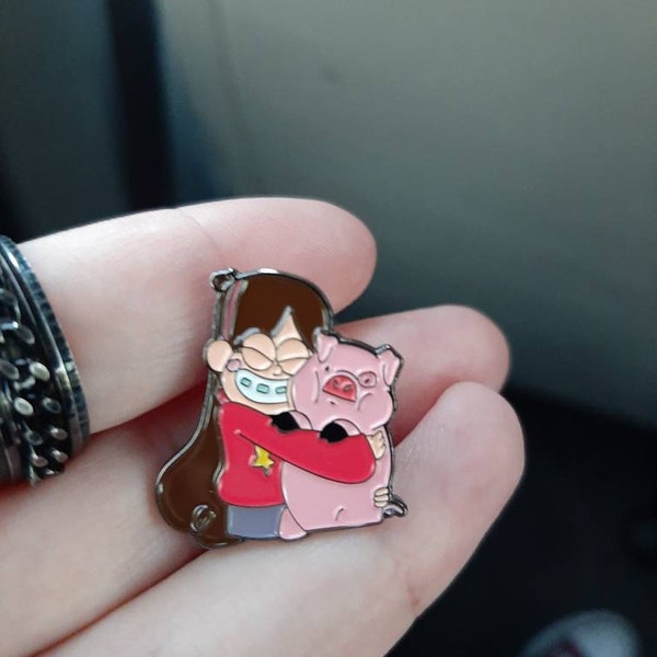 Gravity Falls Waddles Animation Pins Mystery Enamel Pins Cute Enamel Pins Set Cartoon Lovers ...