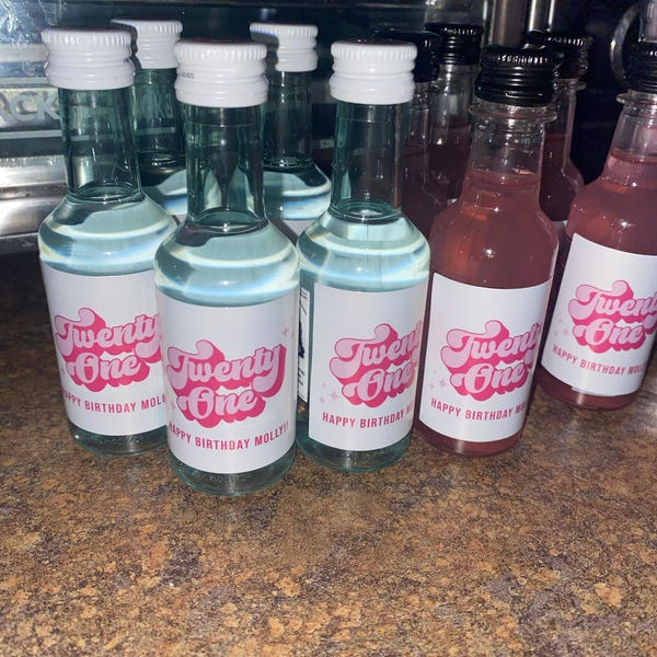 Boho Baby Shower Mini Champagne Labels, Wildflower Pop It When She Pops ...