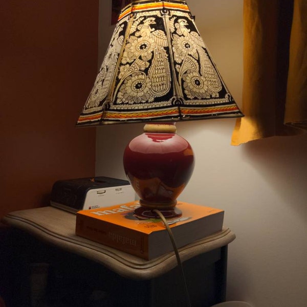 Large Floor Lamp Shade in Multi Colour Floral Pattern | Handmade ...