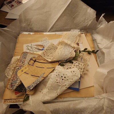 Fabric Flips Belly Bands and Lace Bundle for Junk Journals - Etsy