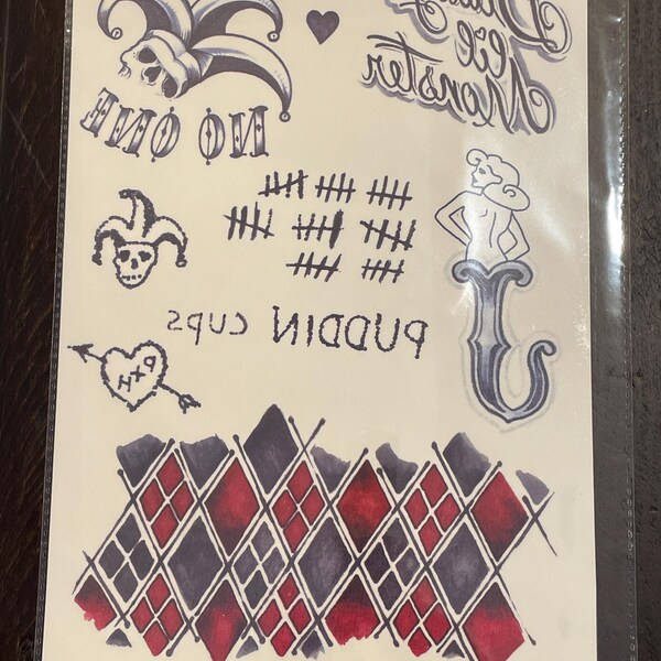 Shadow Sae From Persona 5 Temporary Tattoos for Cosplayers. Back Dog ...