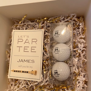 Golf Groomsmen Proposal, Golf Tee Proposal, Groomsmen Golf Gift, Best ...