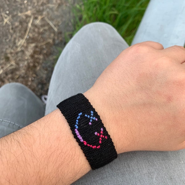 Trans Flag Crochet Bag - Handmade Small Granny Square Bag - Etsy