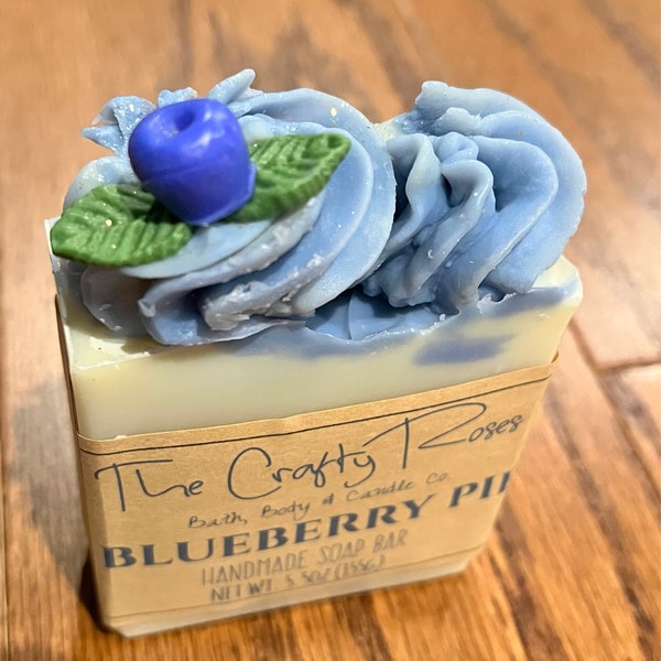 Blueberry Pie Scented Soap Bar | Cold Process Artisan Soap - Etsy