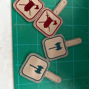 Machine Embroidery Design Set of 4 Blank Key Fob ITH Machine - Etsy