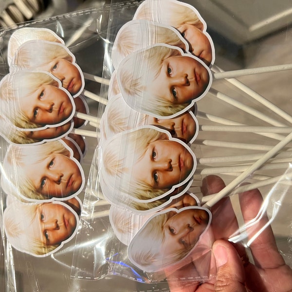 Custom Face Cupcake Toppers | Birthday Party Cupcake Toppers | Party ...