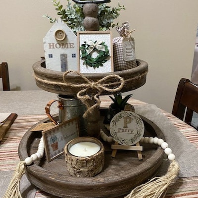 Mini Welcome Sign Set of 5 Tiered Tray Bundle /rustic Farmhouse Decor ...