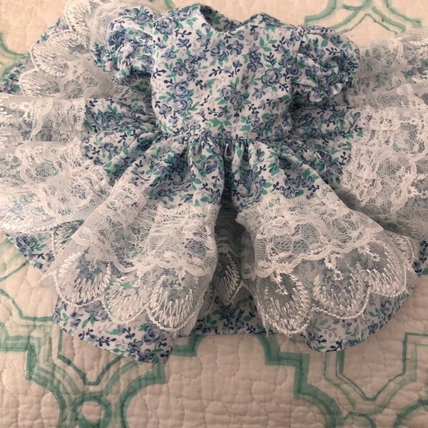 Vintage Ticking Stripe Fabric Pillow Protectors Blue Rose Stripe PAIR ...