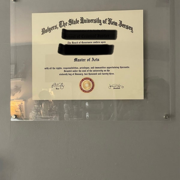 DIPLOMA FLOATING FRAME, Certificate Frame, Poster Frame, Clear Acrylic ...