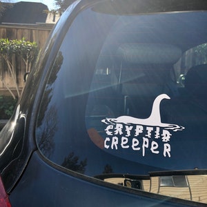 Cryptid Creeper Decal MULTIPLE STYLES AVAILABLE Mothman, Jersey Devil ...