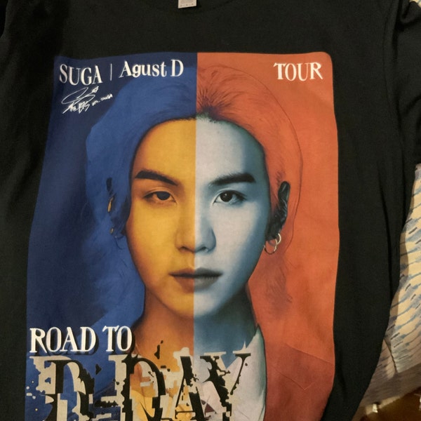 Agust D D Day Tour T-shirt, SUGA D Day Album Shirt, Agust D World Tour Shirt, Suga on Tour 2023 ...