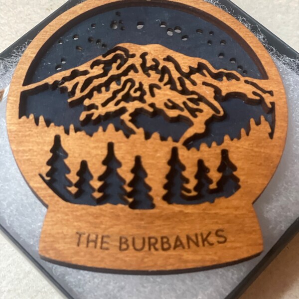 Haystack Rock Cannon Beach, Oregon Snow Globe Style Wood Ornament ...