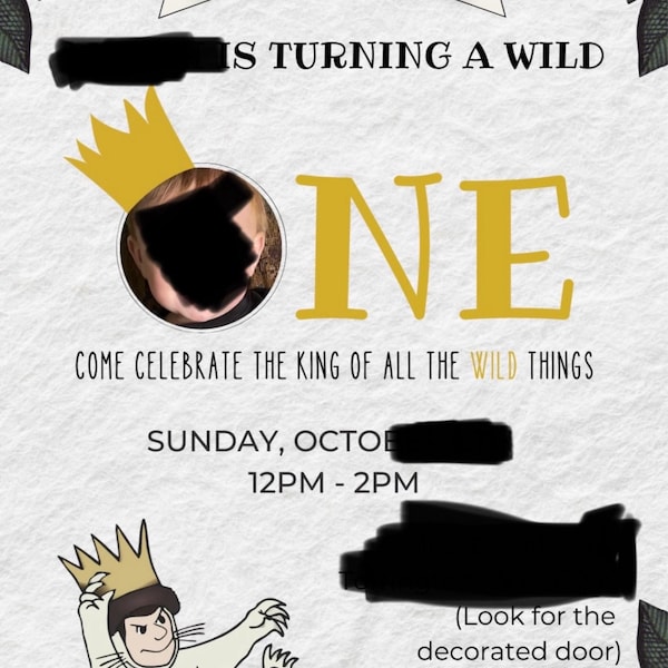 Where the Wild Things Are Set of 10 Printable Party Posters, Wild One ...