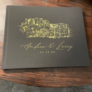 Custom Guest Book Personalized Wedding Logo Custom Wedding Monogram ...