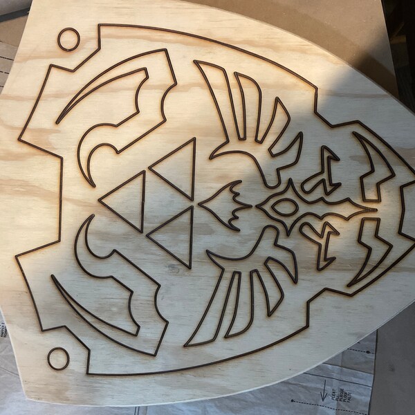Wood Hylian Shield: Zelda Inspired, Battle Ready, Wood Burned or ...