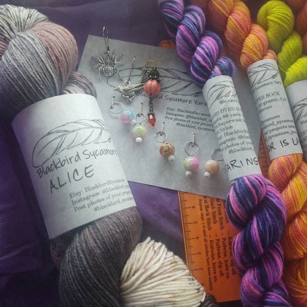 ALICE - Handdyed and Speckled Yarn, Fingering/sock Weight, 75/25 Merino ...