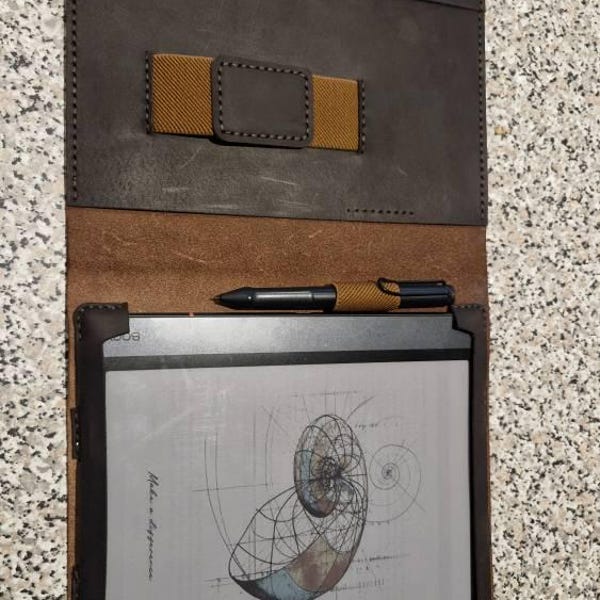 Personalized Leather ONYX BOOX Poke 5 Cover, Volta 4 Cover Prometheus 2 ...
