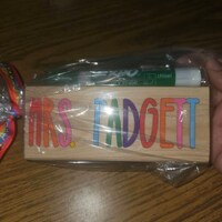 Personalized Teacher Whiteboard/chalkboard Eraser Gift Set, Hand ...