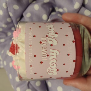 Berry Blue Candle, Blue Raspberry Candle, Cocktail Candle, Soy Wax ...