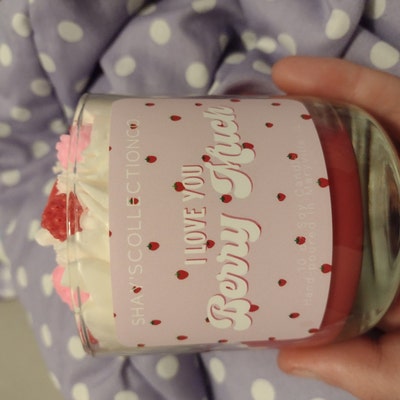 Berry Blue Candle, Blue Raspberry Candle, Cocktail Candle, Soy Wax ...