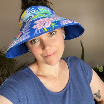 DIY Sun Visor Hat Pattern for Women Beach Fashion Sewing PDF Summer ...