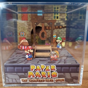 Paper Mario 3D Diorama Cube | Etsy