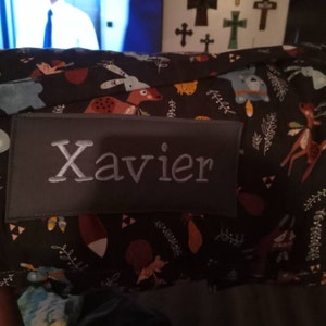 Navy Aztec Tepee Tent Kids Nap Mat, Personalized Preschool Kinder ...