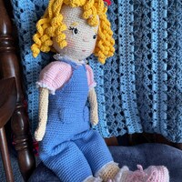 Valeria Crochet Amigurumi Doll Pattern, Vintage Doll Pattern, Inglês ...