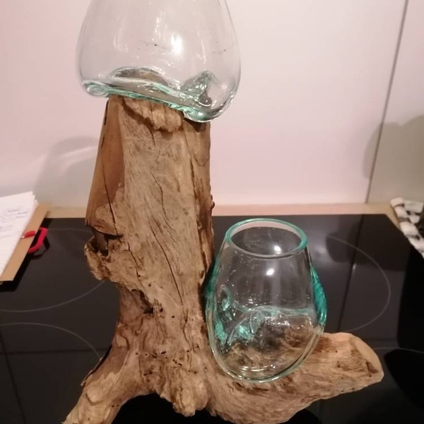 Mundgeblasenes Glas Auf Wurzel