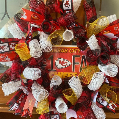Kansas City Chiefs Inspired 7/8 or 1.5 Grosgrain Ribbon And/or ...