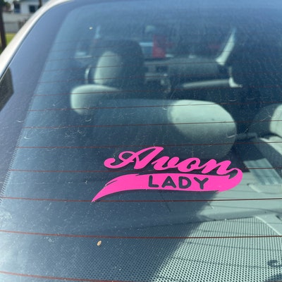 Avon Lady Vinyl Sticker Decal for Car Yeti Mascara 2.5 X 4 FREE ...