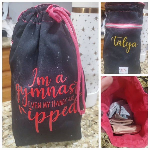 Personalized Grip Bag, Design Your Own Gymnastics Grip Bag, Gymnast ...