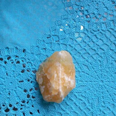 Orange Calcite Chunk, Raw Crystal Calcite, Rough Orange Calcite ...