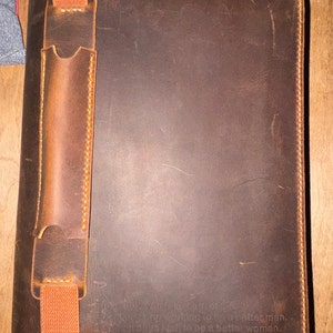 Personalized Vintage Leather Sheet Music Organizer Binder Cover , Full ...